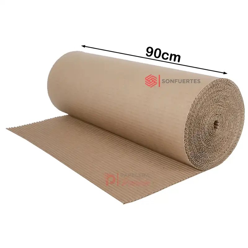 Rollo de cartón corrugado 90cm - Calidad garantizada