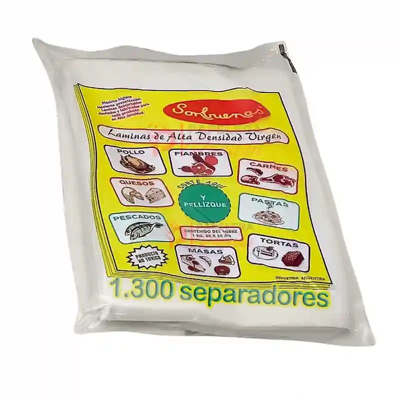 Separadores Folex 20x25 y Pack Freezer 1kg