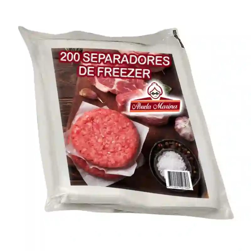 Separadores para freezer 20x25 Abuela Marina x200 unidades