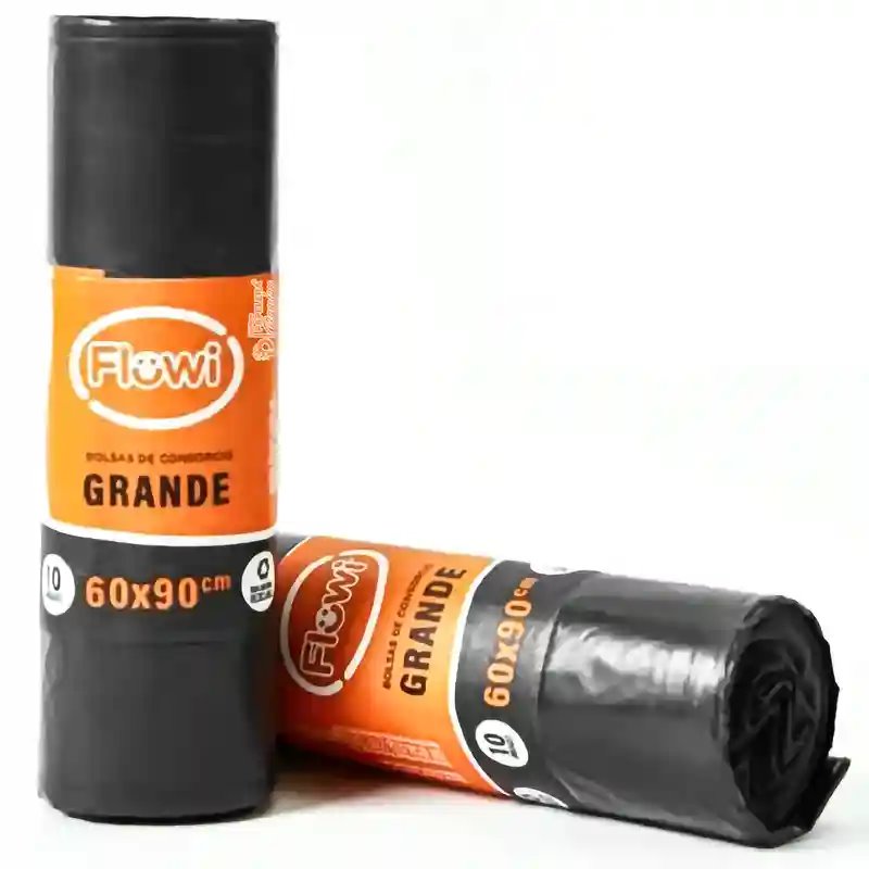 Bolsas Consorcio 60x90 Flowi Antigoteo Negras x10u