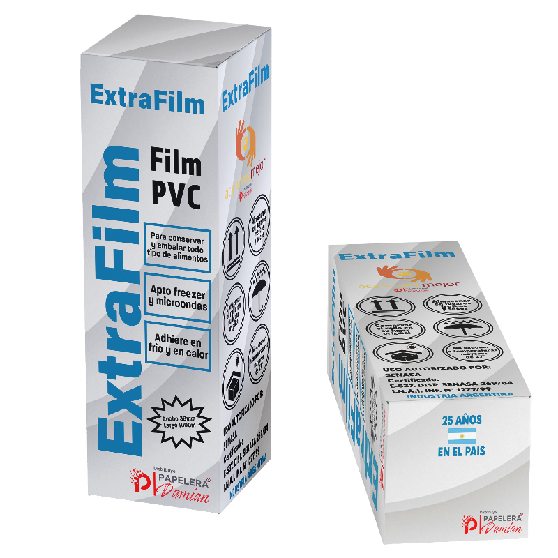 Film PVC 38cm x 1000: ExtraFilm para cocina profesional