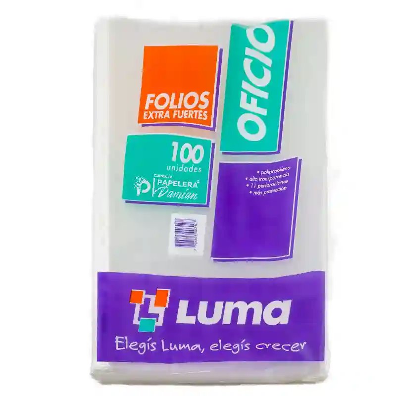 Folios Oficio Extra Fuerte Luma 100 Hojas Perforadas